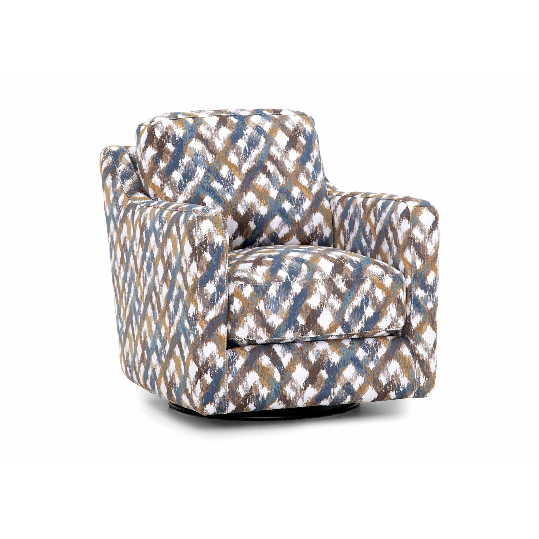 Franklin Rowan Swivel Glider Fabric Accent Chair 2183-3902-45